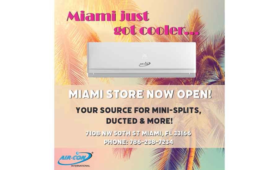 Air-Con International Opens New Store in Miami | 2021-06-07 | ACHR News