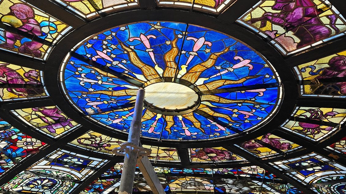 The ‘Great Window’ Stained Glass Laylight Restoration is Complete at ...