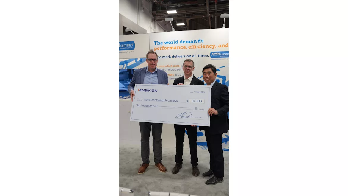 Navien Donates to AHRI Rees Scholarship Foundation | ACHR News